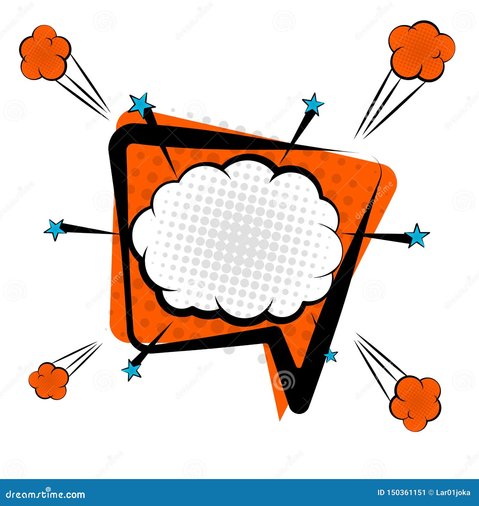 Comic bubble chat stock vector. Illustration of template - 150361151
