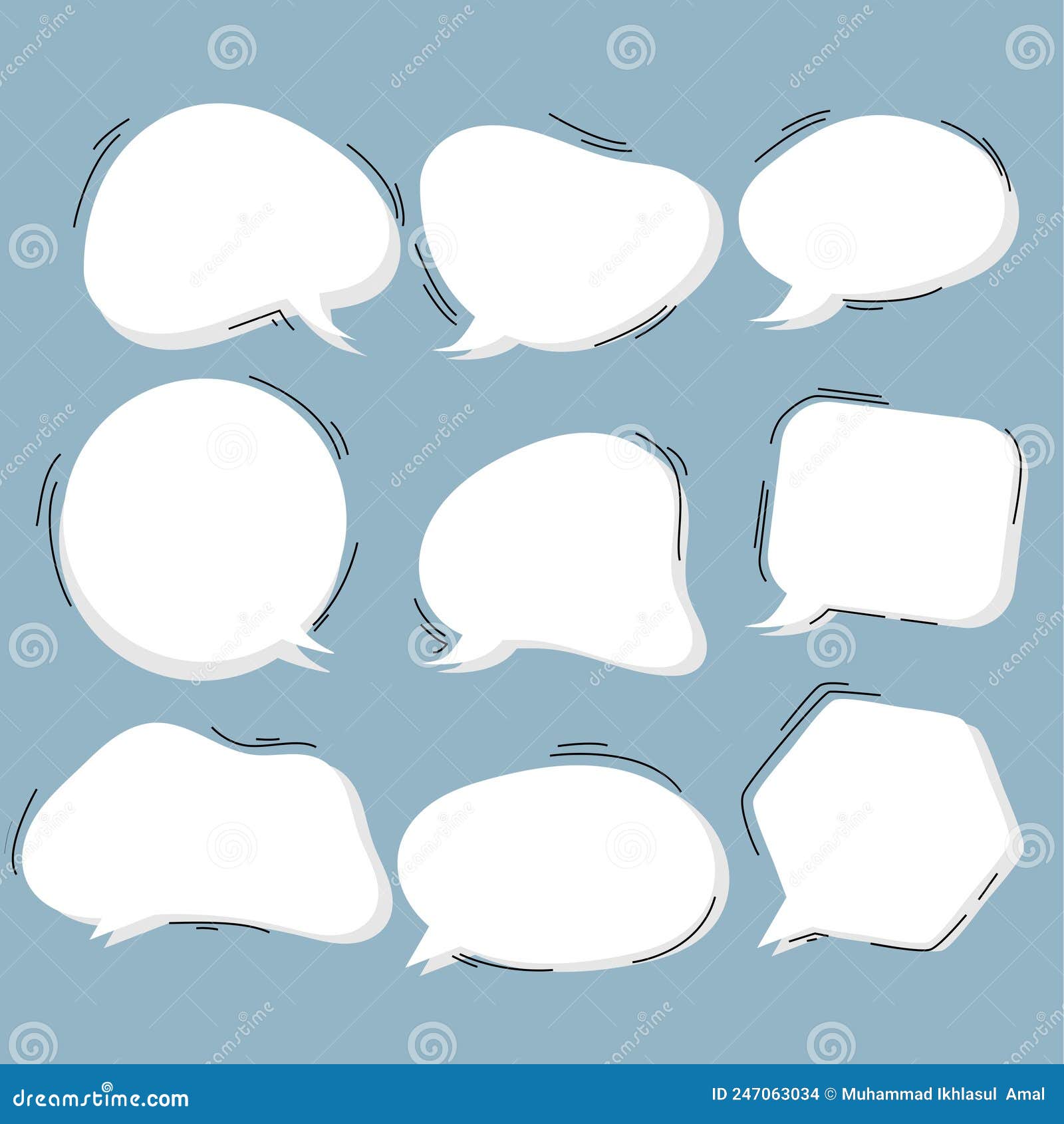 Comic Bubble Chat Illustration Vector Stock Illustration - Illustration ...