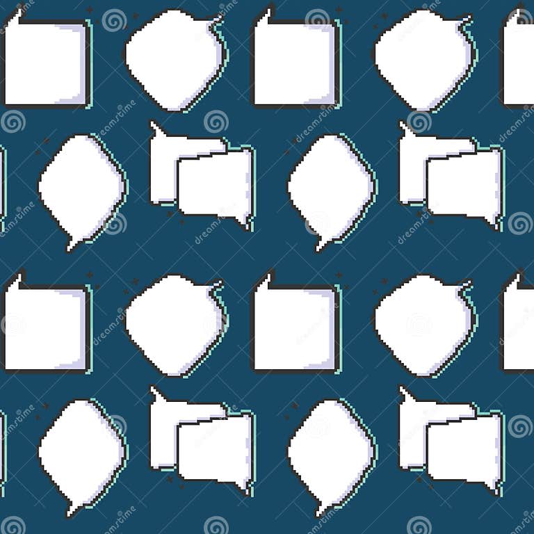 Comic Bubble Chat Pattern Background Vector Stock Vector - Illustration ...