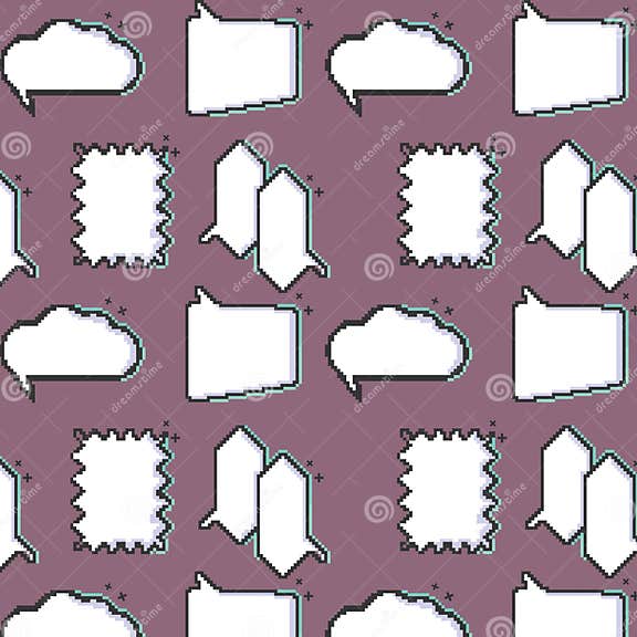 Comic Bubble Chat Pattern Background Vector Stock Vector - Illustration ...