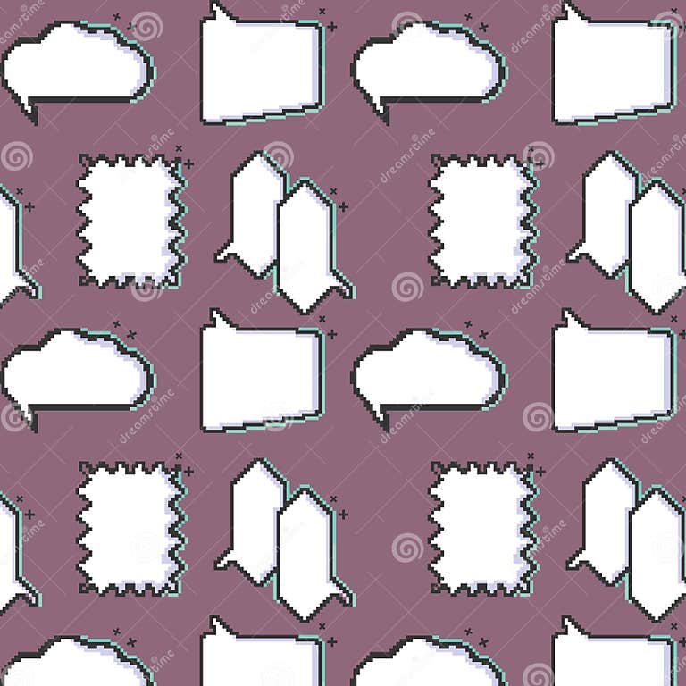 Comic Bubble Chat Pattern Background Vector Stock Vector - Illustration ...
