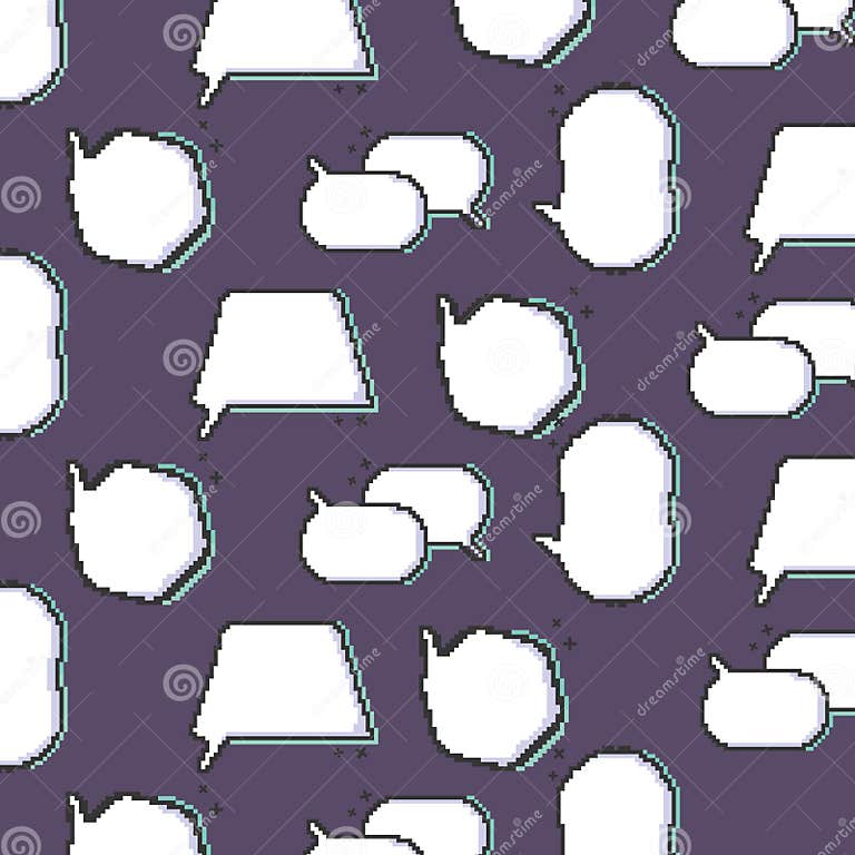 Comic Bubble Chat Pattern Background Vector Stock Vector - Illustration ...