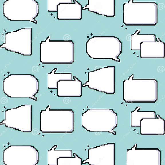 Comic Bubble Chat Pattern Background Vector Stock Vector - Illustration ...