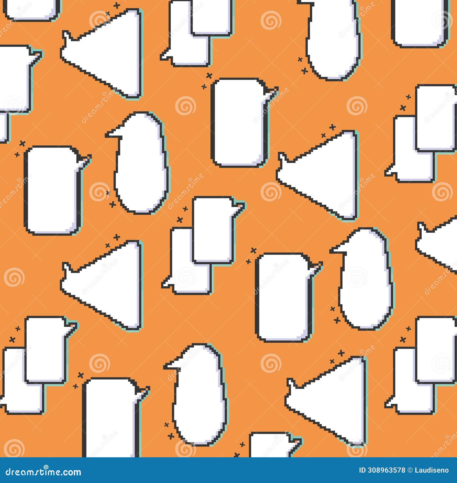 Comic Bubble Chat Pattern Background Vector Stock Vector - Illustration ...