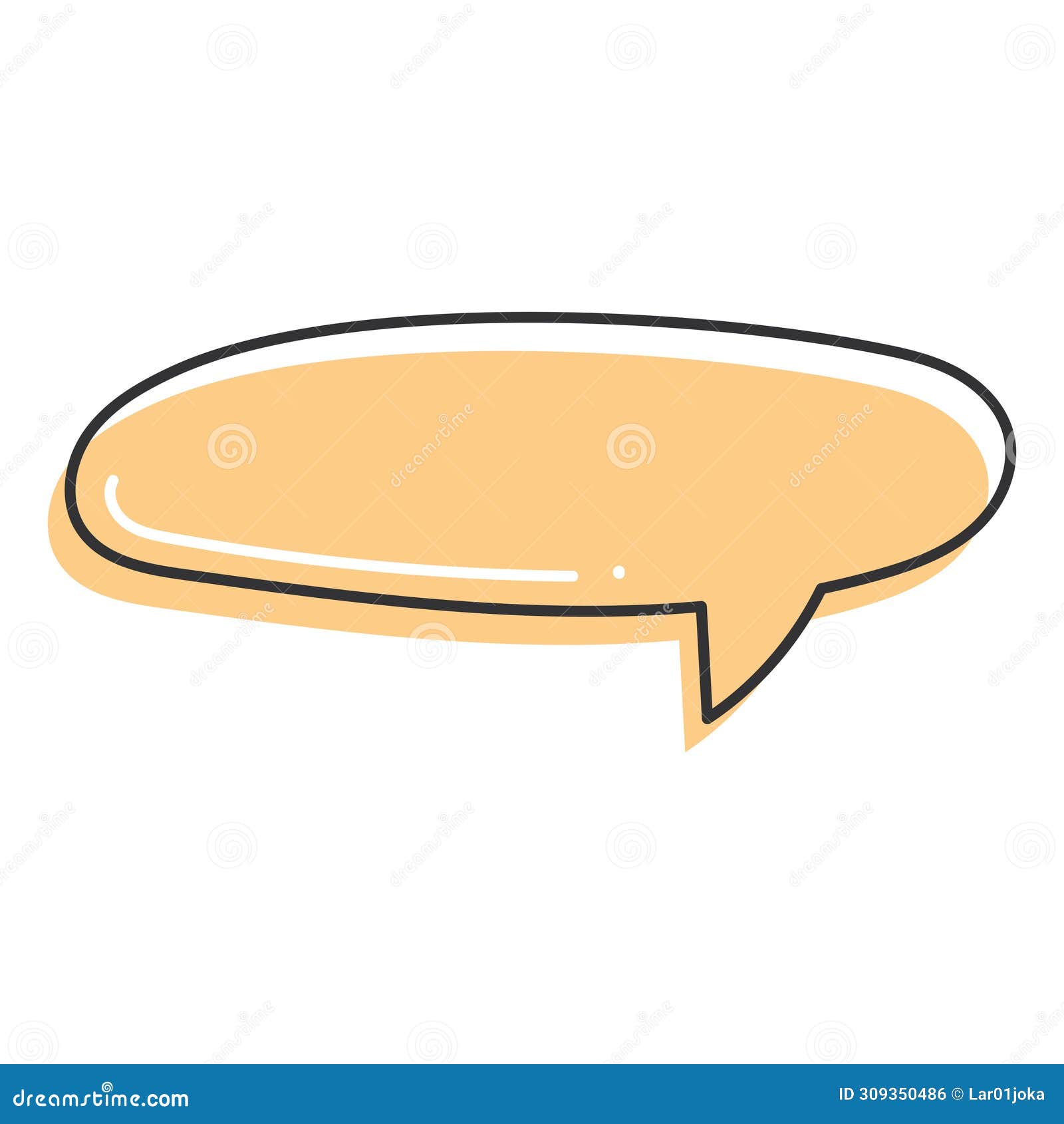 Comic Bubble Chat Sketch Icon Hand Draw Vector Stock Illustration ...
