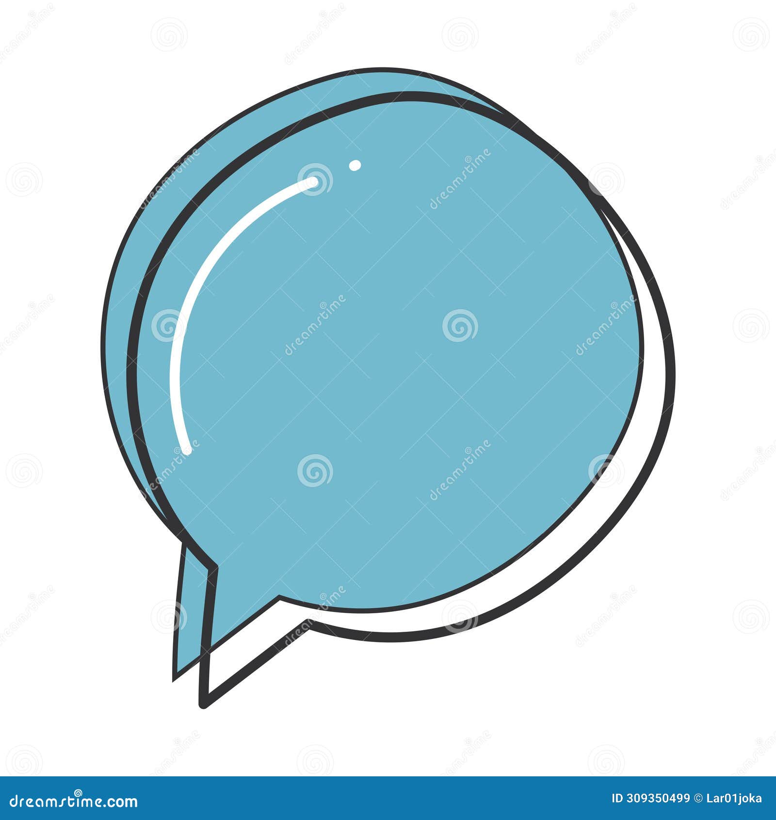 Comic Bubble Chat Sketch Icon Hand Draw Vector Stock Vector ...