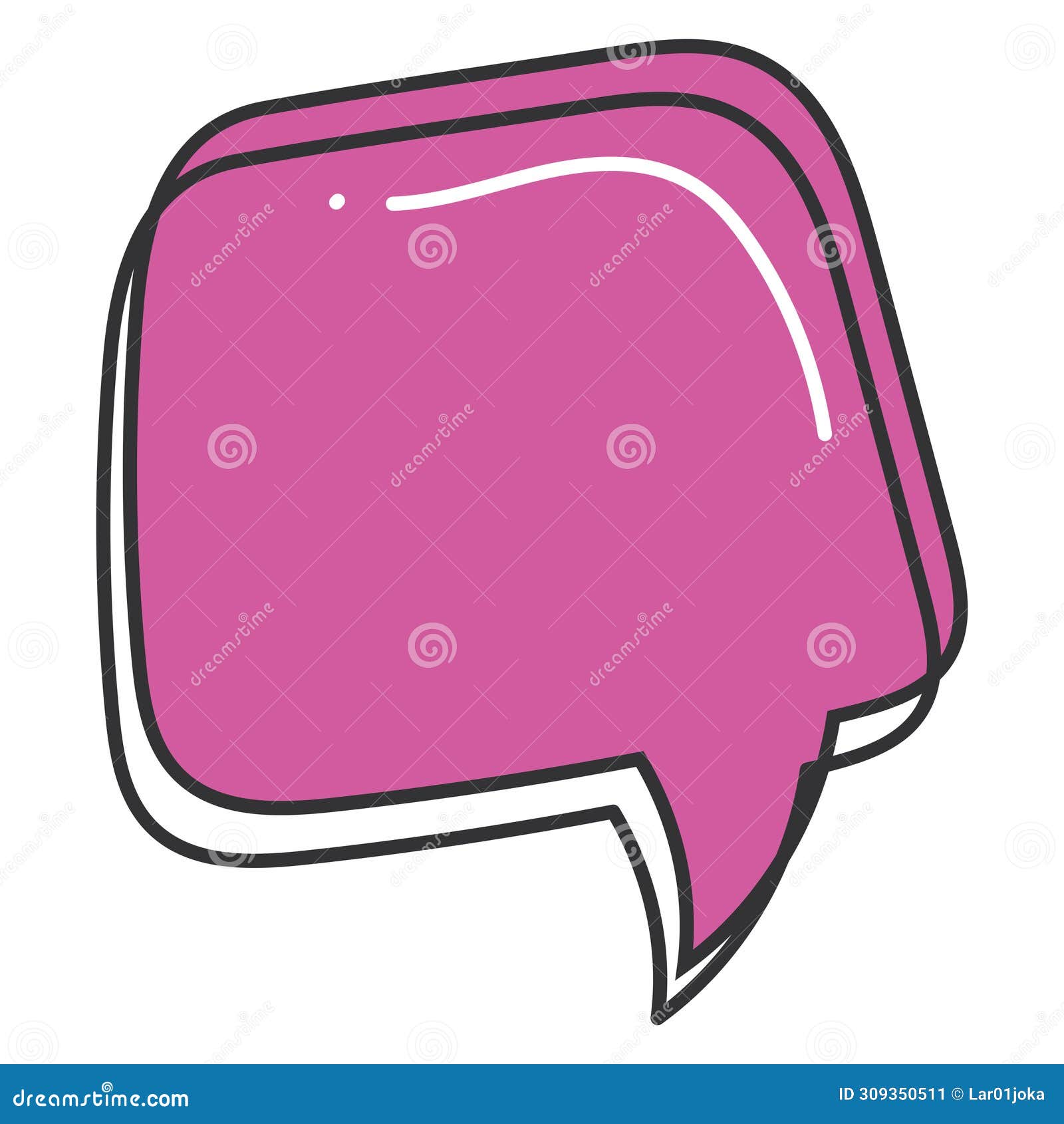 Comic Bubble Chat Sketch Icon Hand Draw Vector Stock Illustration ...