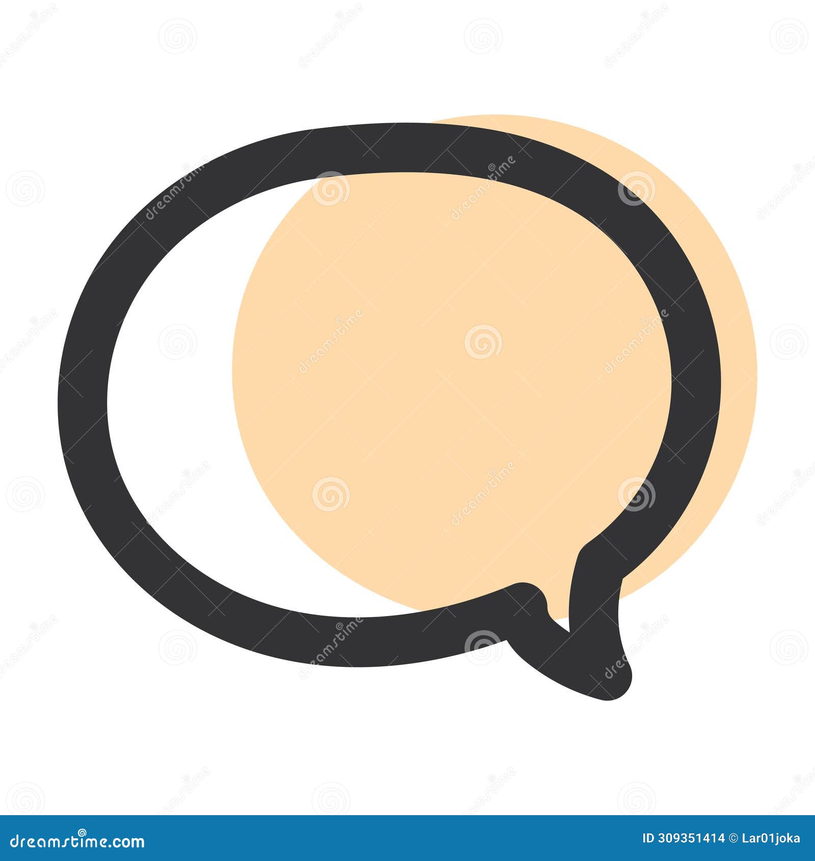 Comic Bubble Chat Sketch Icon Hand Draw Vector Stock Vector ...