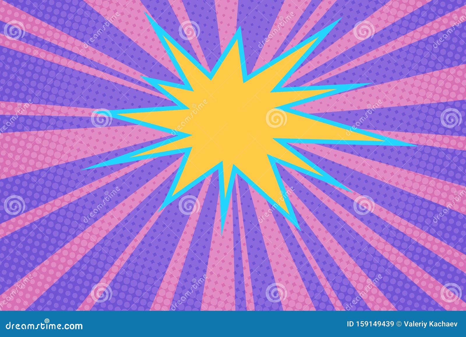 Comic bubble sharp star stock vector. Illustration of communication ...