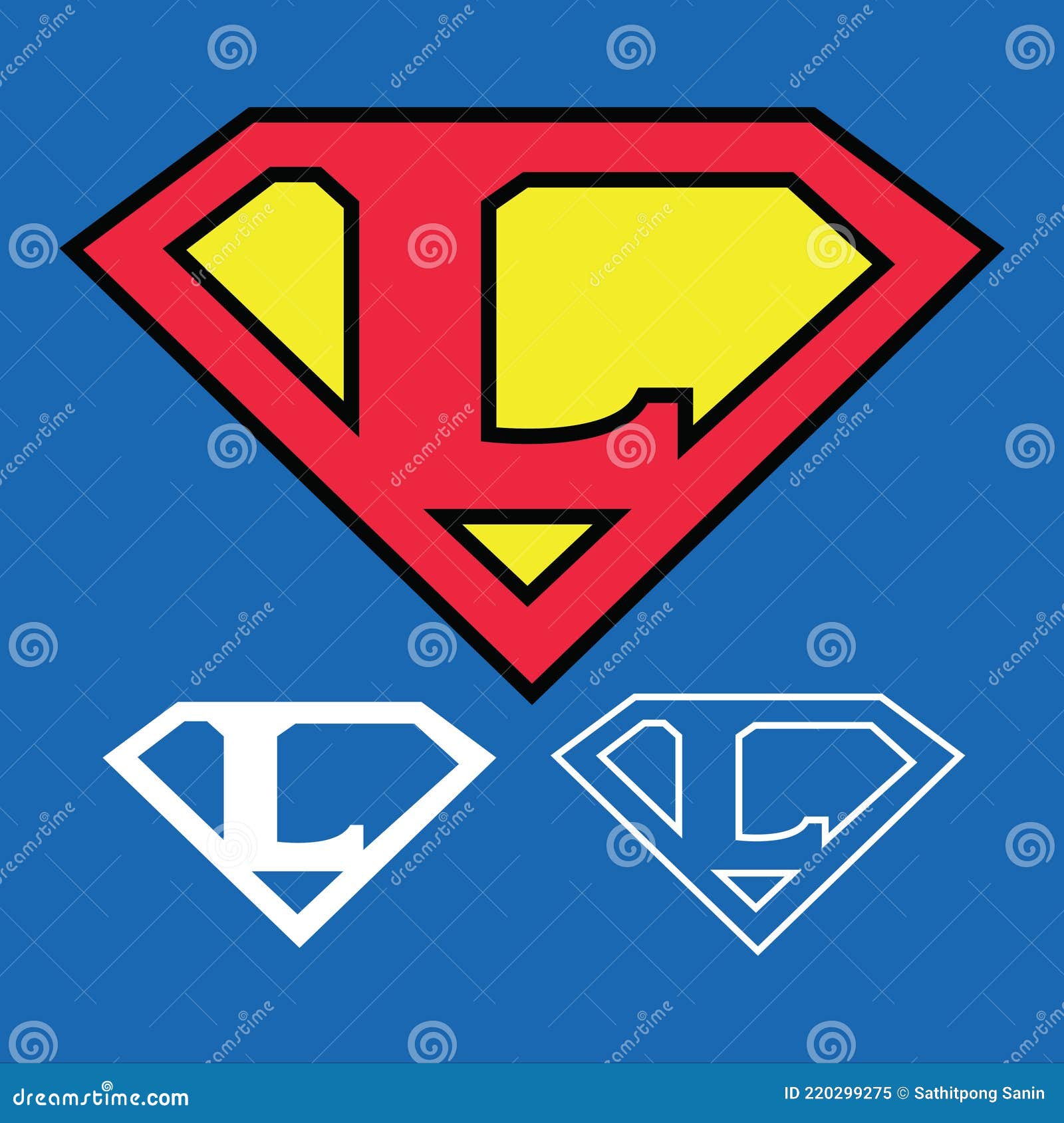 Superhero Logos Vector