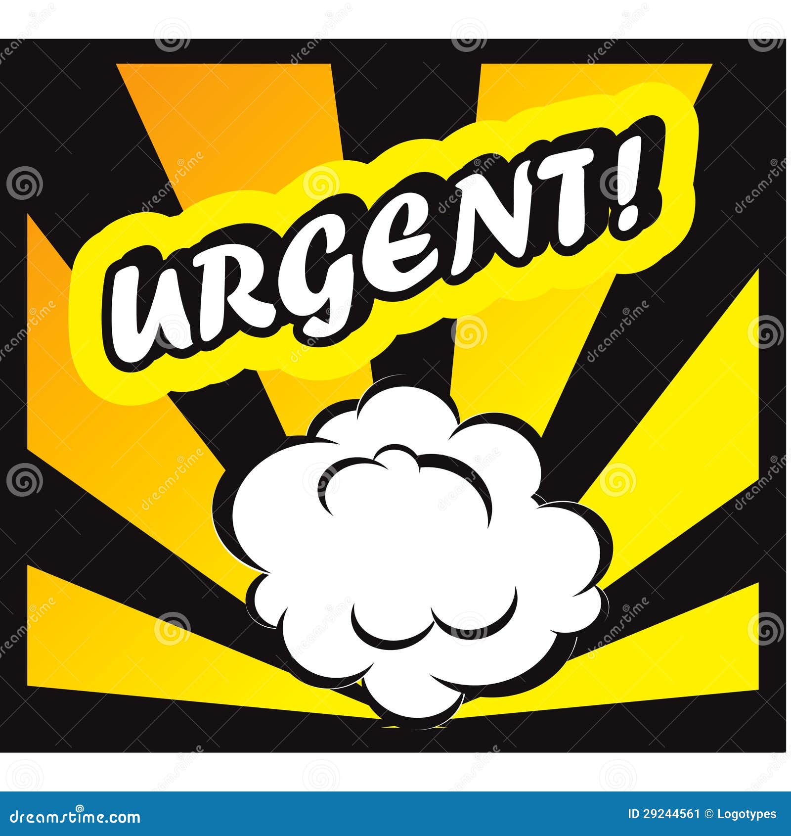 Comic-Buchhintergrund Dringend! Zeichen Karten-Pop-Artenbürostempel ...