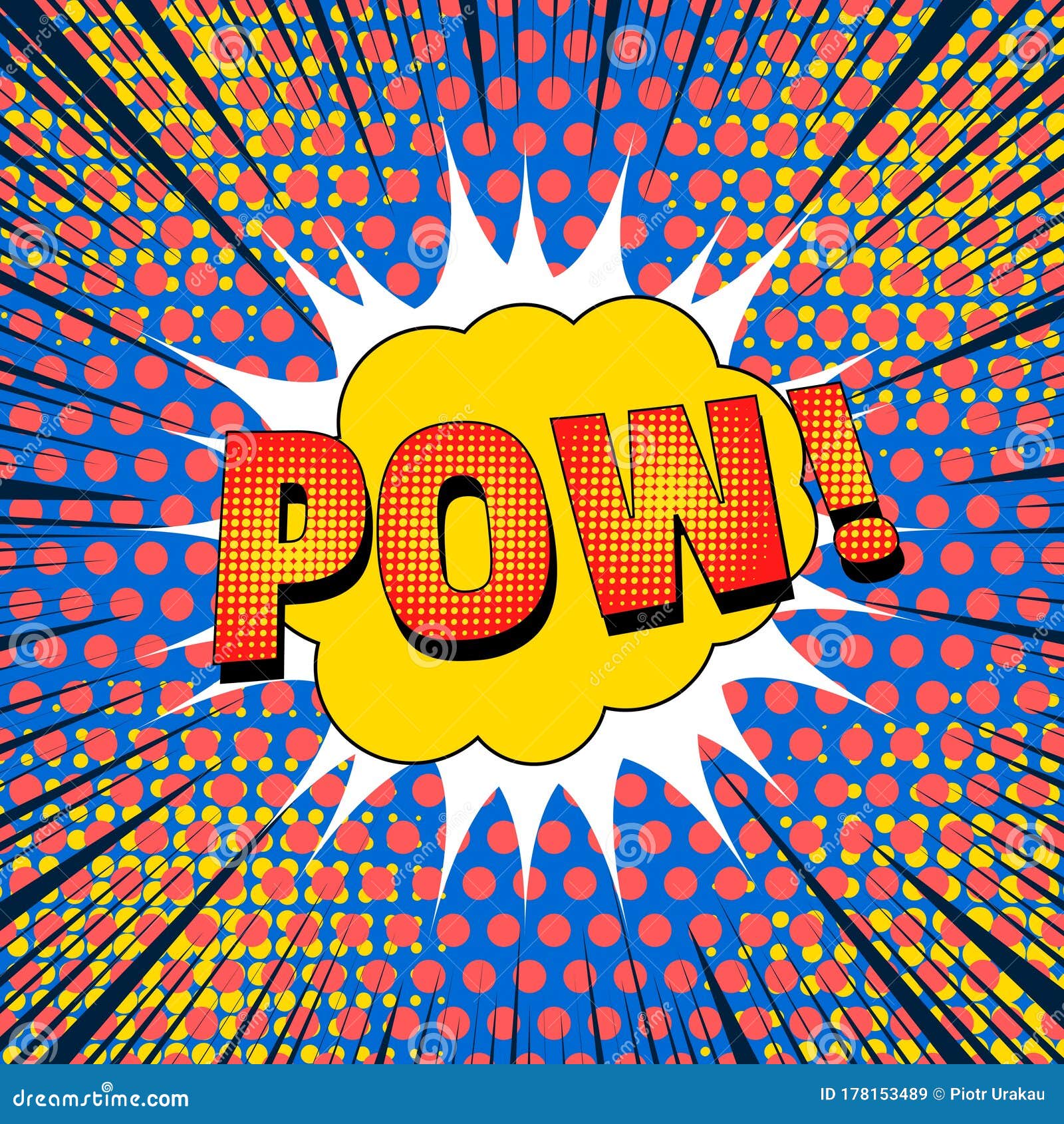 Comic burst concept stock vector. Illustration of blot - 178153489