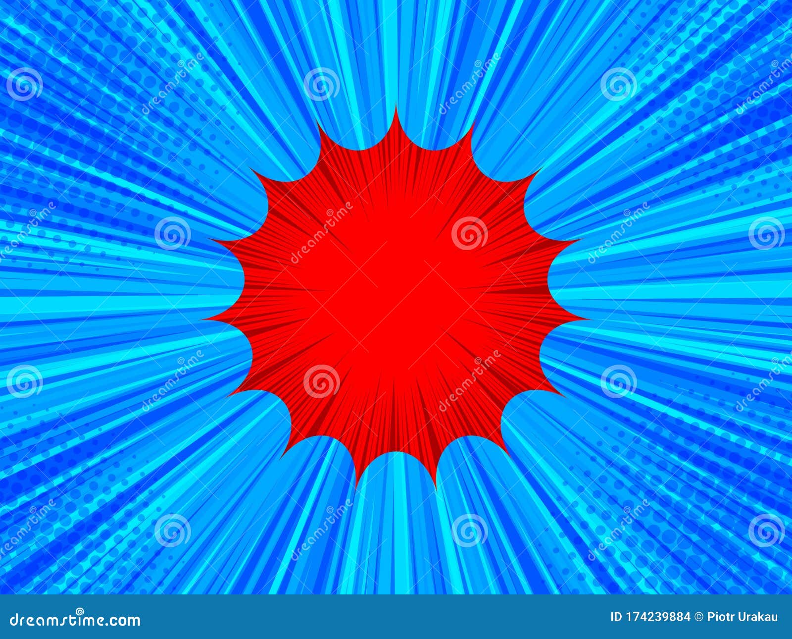Comic Burst Dynamic Template Stock Vector - Illustration of burst ...