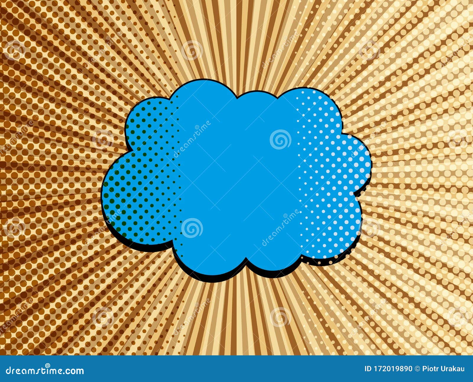 Comic burst template stock vector. Illustration of blue - 172019890