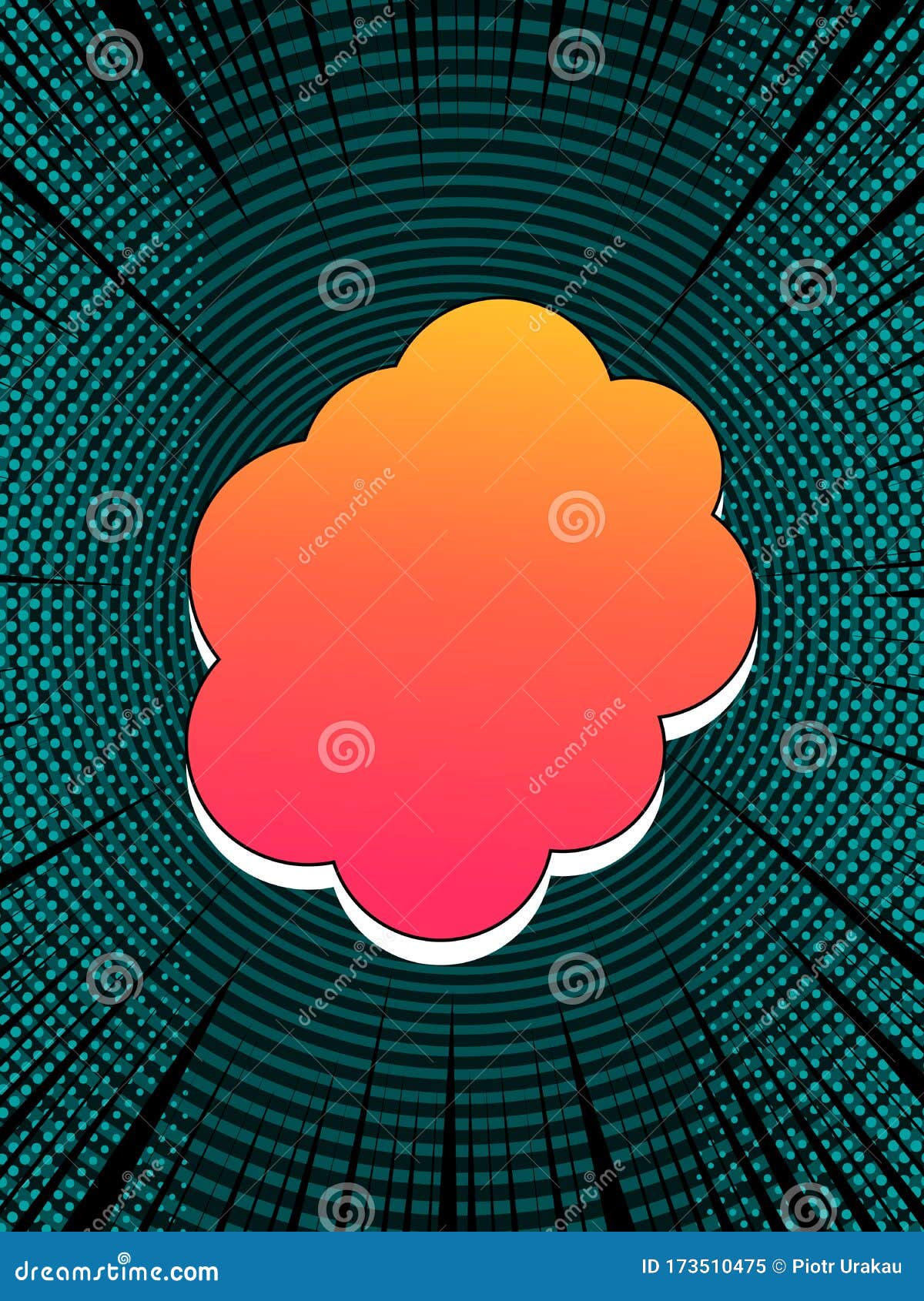 Comic burst template stock vector. Illustration of dynamic - 173510475