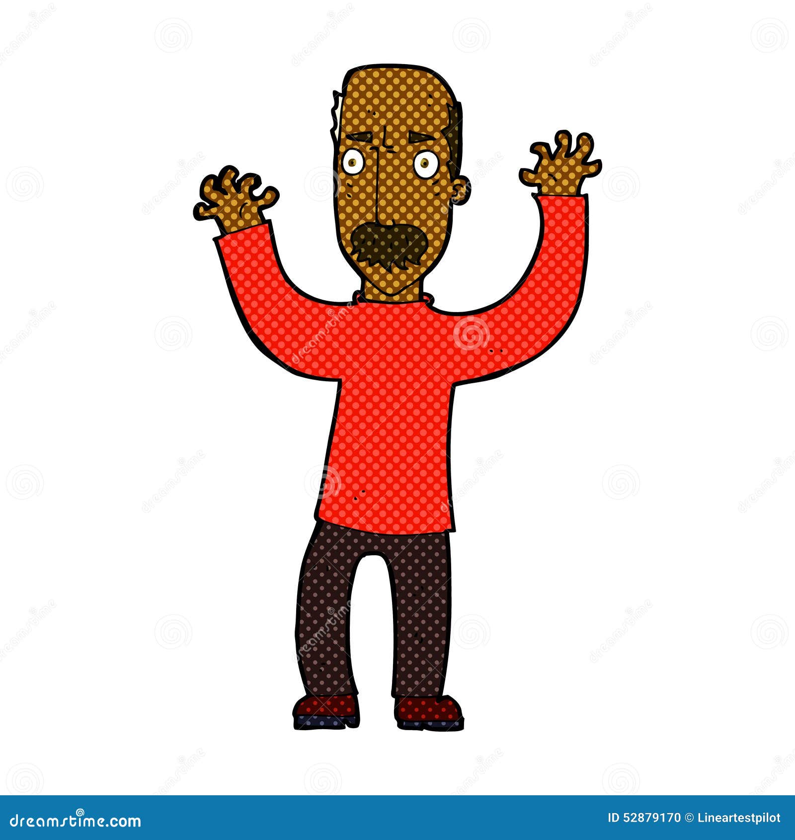 Comic cartoon angry dad stock illustration. Illustration of quirky ...