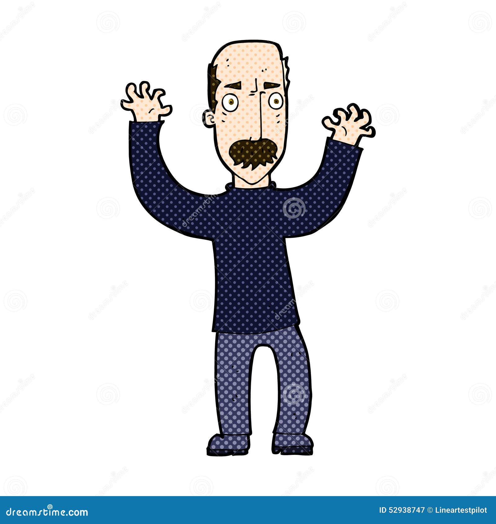 Comic cartoon angry dad stock illustration. Illustration of silly ...
