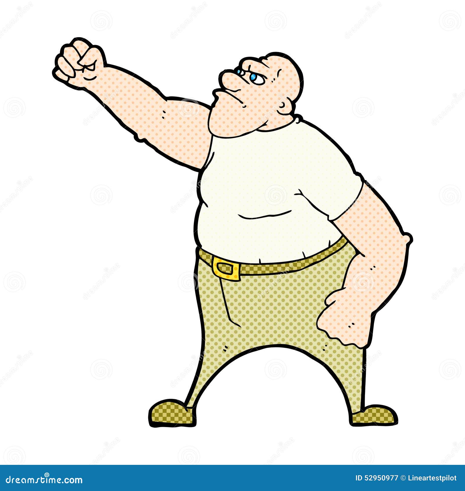 Comic cartoon angry man stock illustration. Illustration of style ...