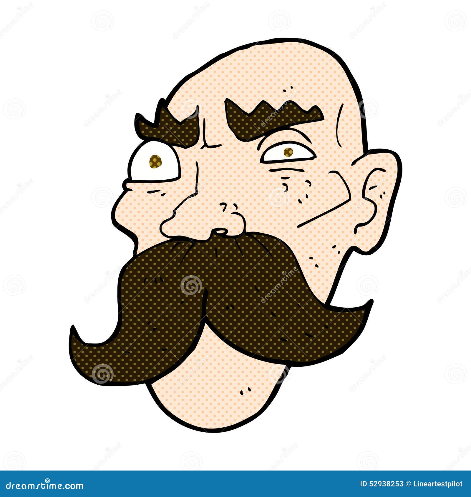 Comic Cartoon Angry Old Man Stock Illustration - Illustration of quirky ...