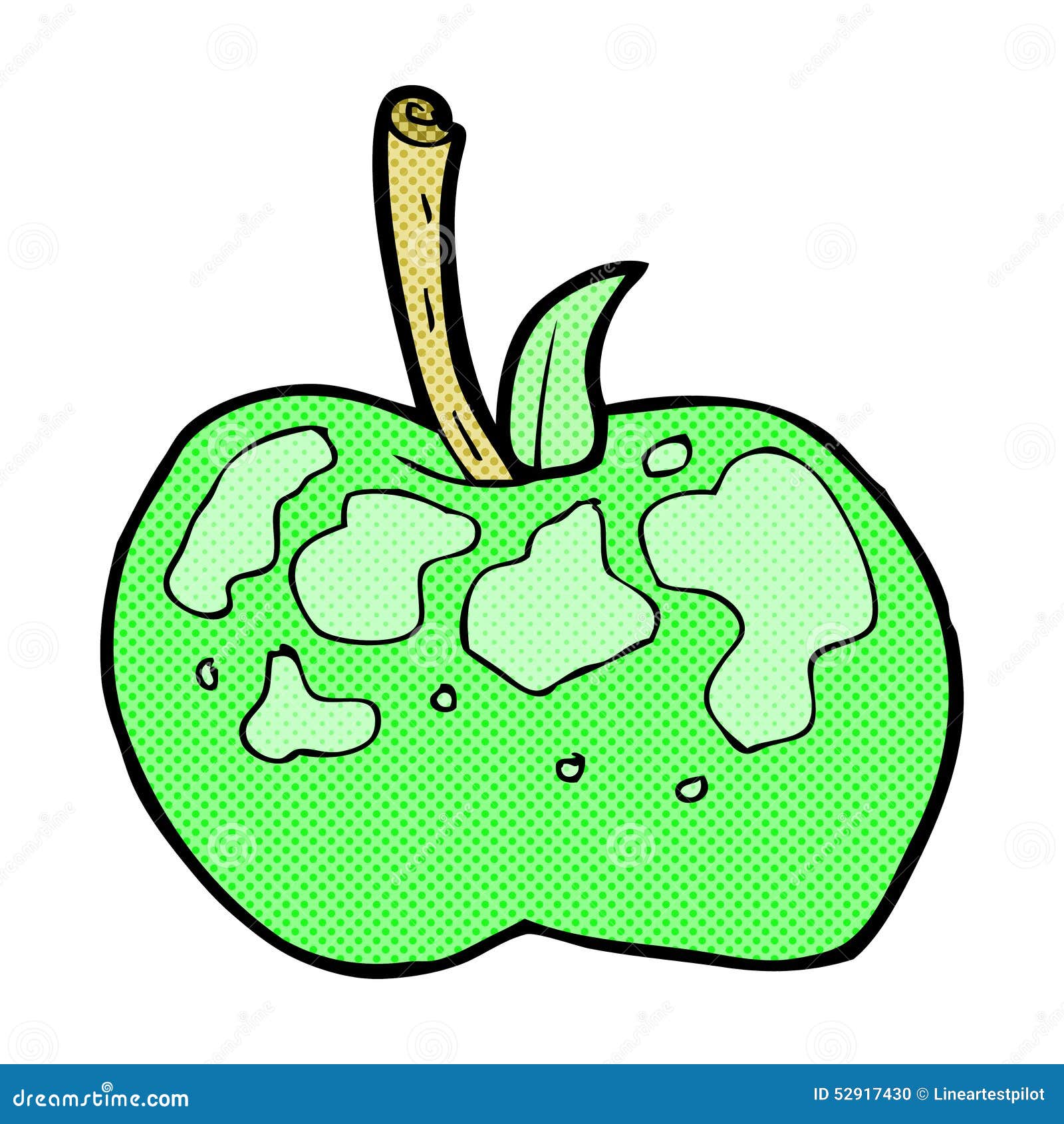 Comic cartoon apple stock illustration. Illustration of funny - 52917430