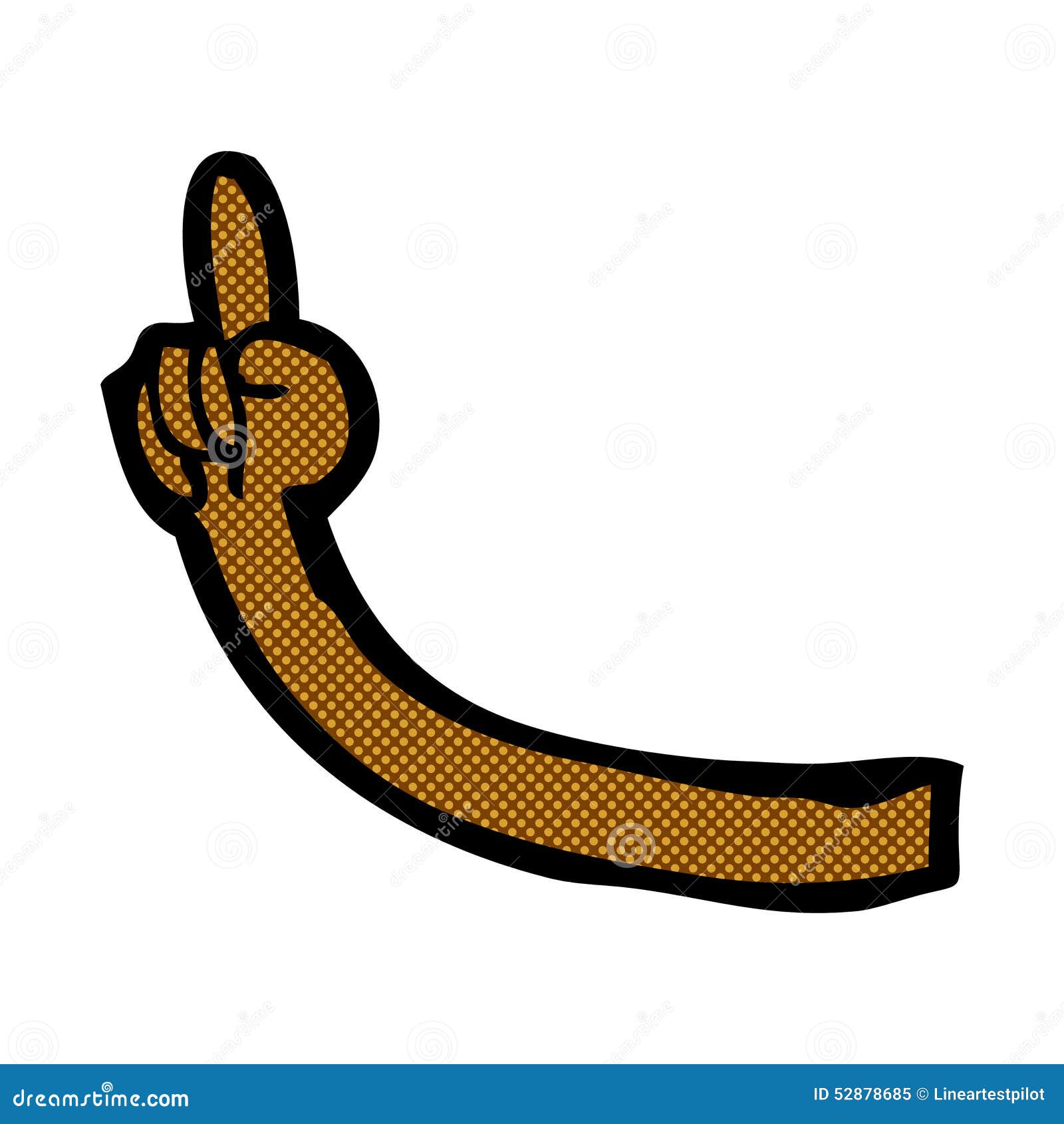 Comic cartoon arm stock illustration. Illustration of comic - 52878685