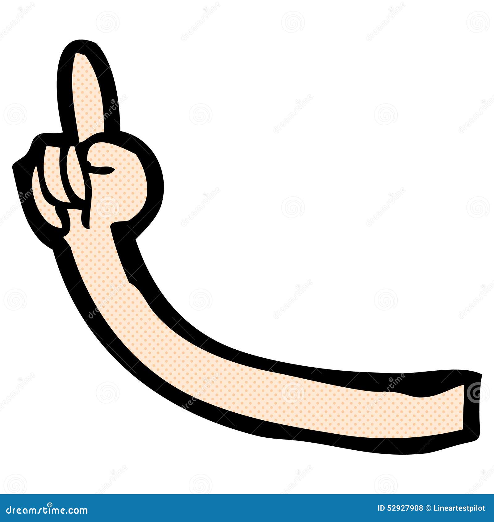 Comic cartoon arm stock illustration. Illustration of clip - 52927908