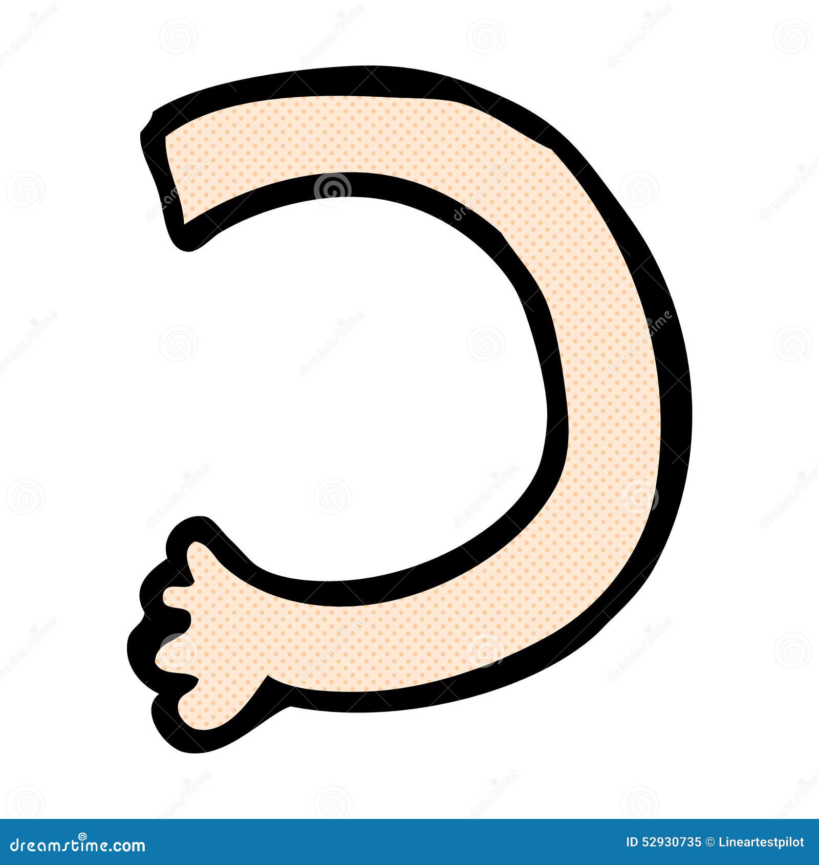 Comic cartoon arm stock illustration. Illustration of cartoon - 52930735