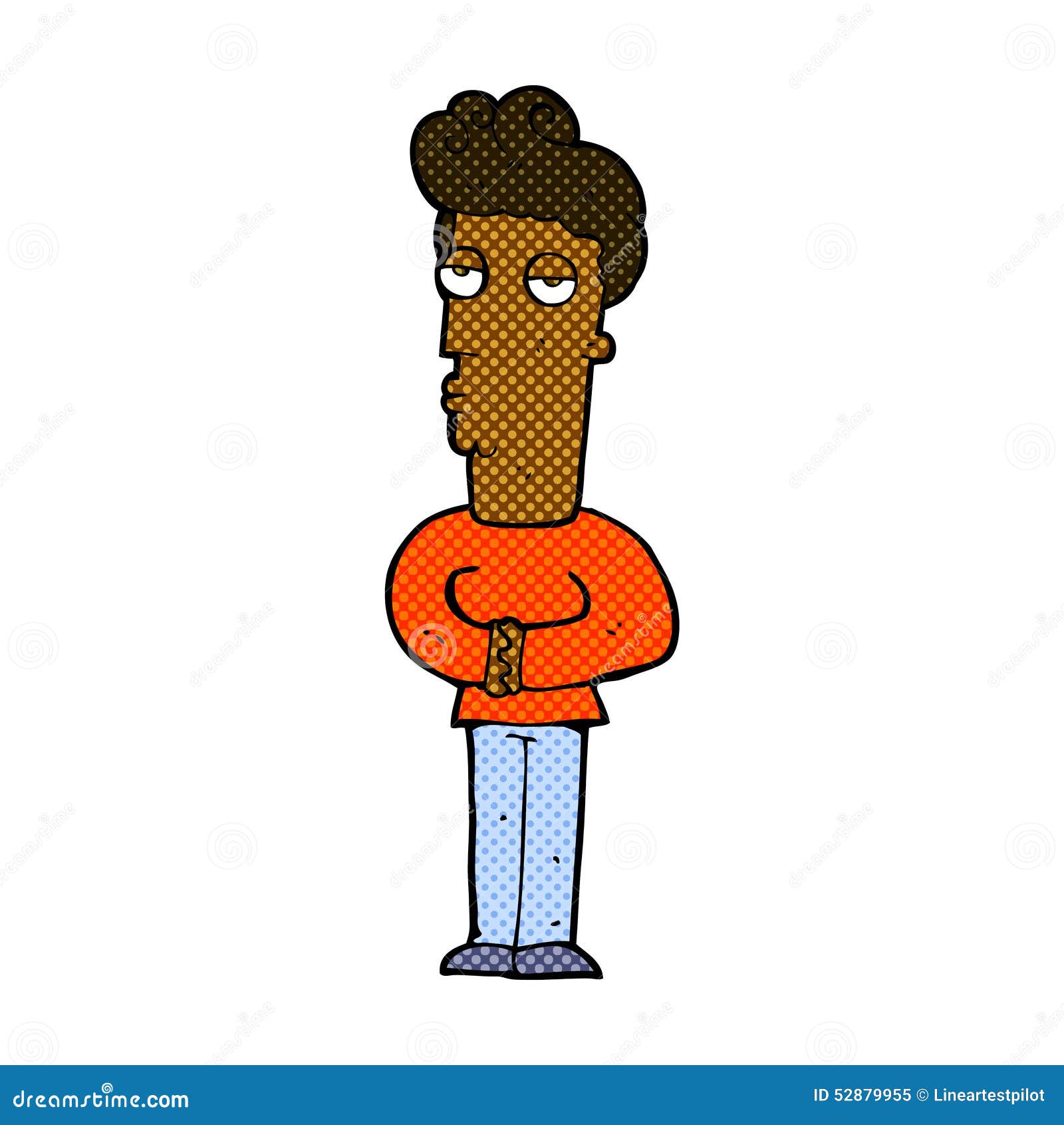 Comic cartoon arrogant man stock illustration. Illustration of crazy ...