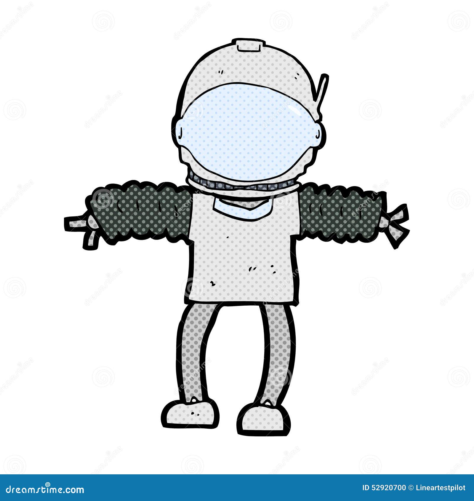 Comic Cartoon Astronaut Royalty-Free Stock Image | CartoonDealer.com ...