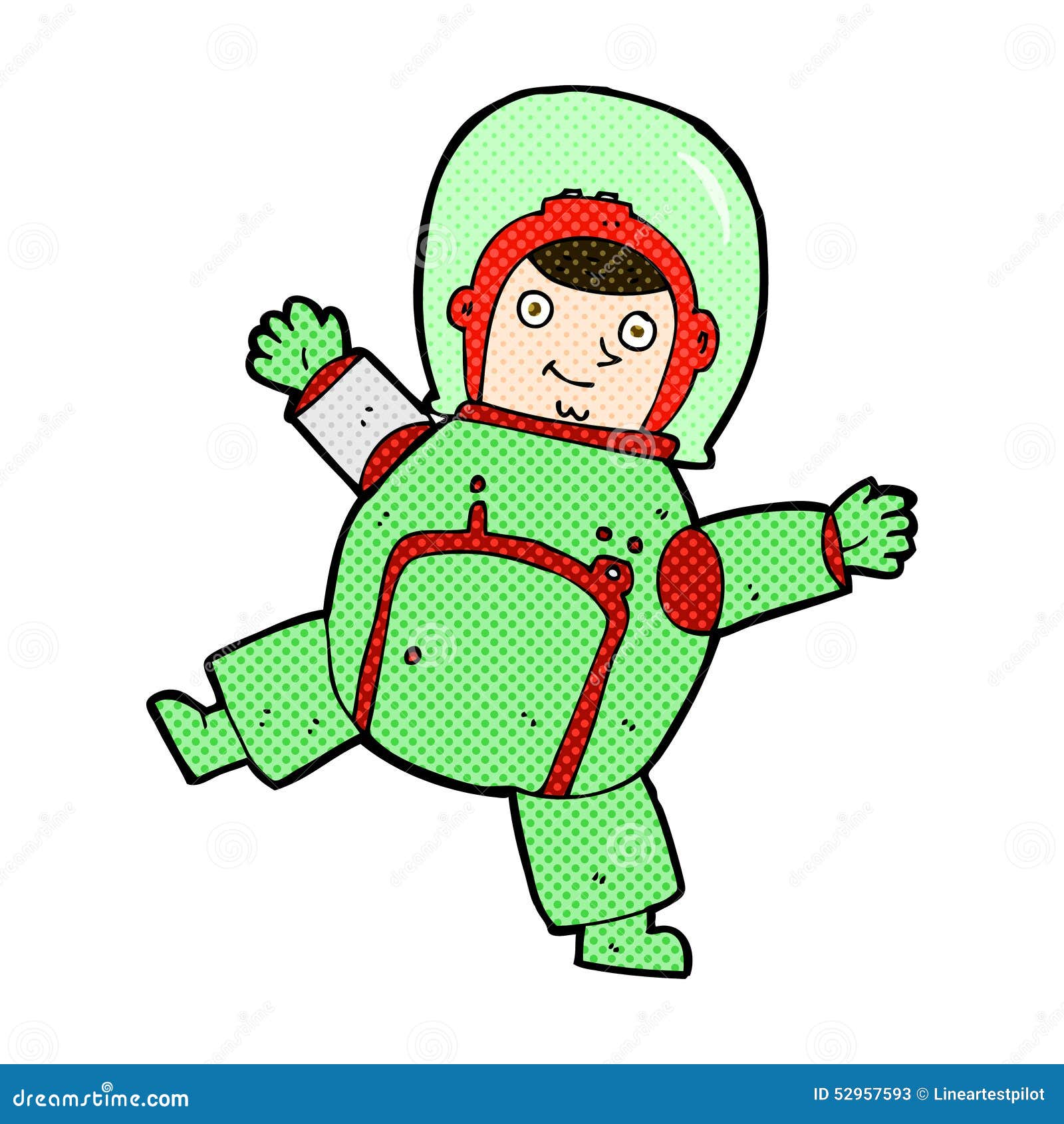 Comic cartoon astronaut stock illustration. Illustration of silly ...