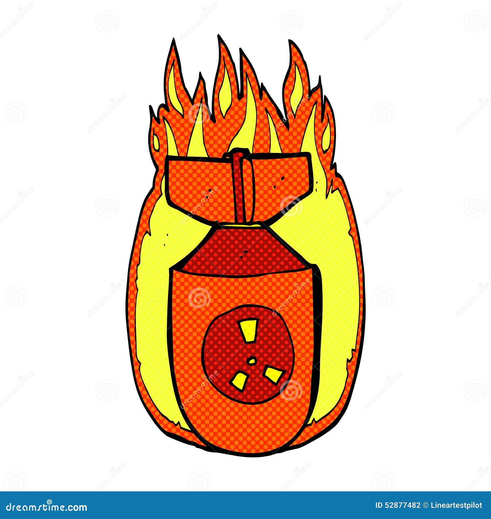 Comic cartoon atom bomb stock illustration. Illustration of bomb - 52877482