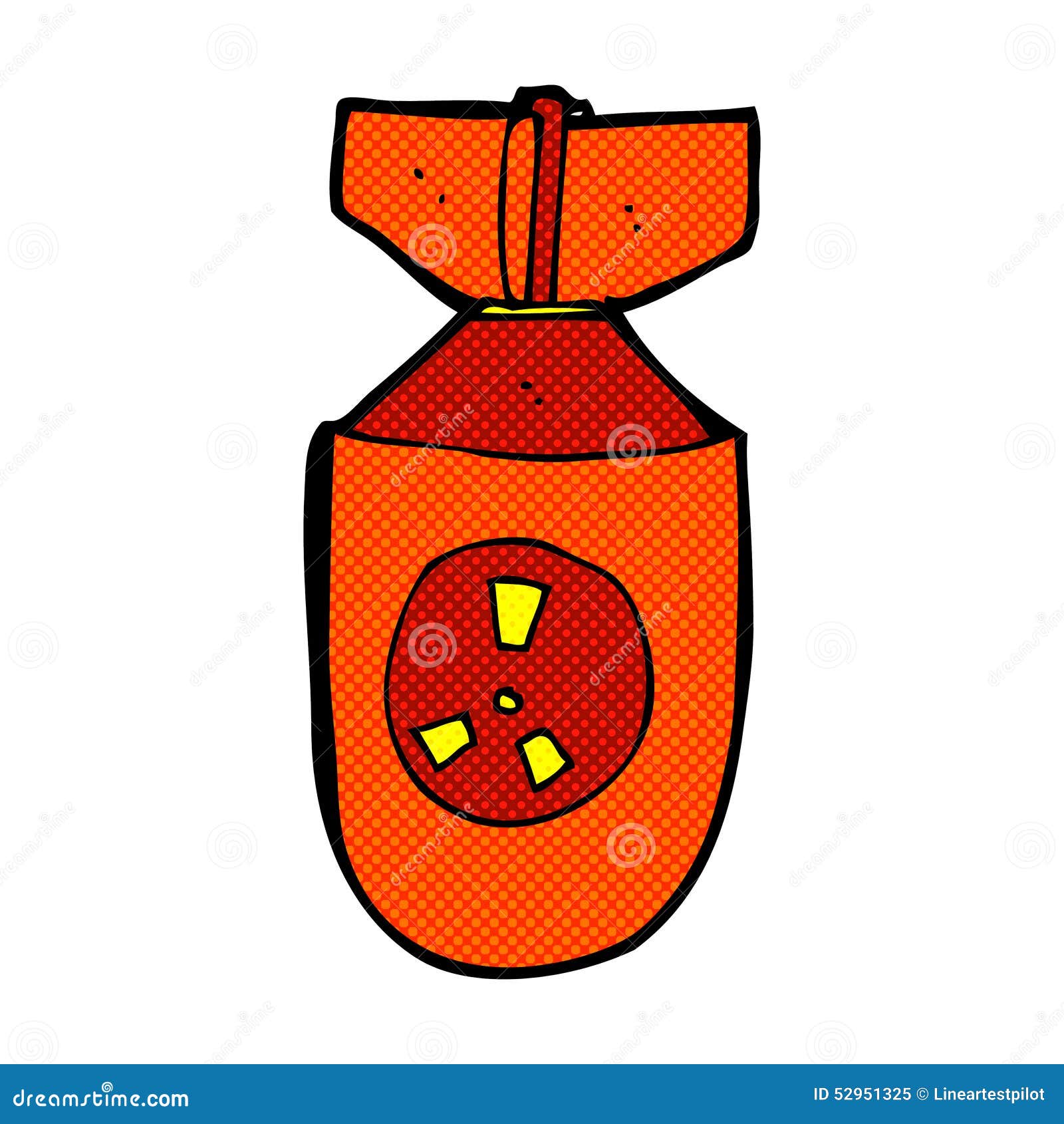 Comic cartoon atom bomb stock illustration. Illustration of style ...