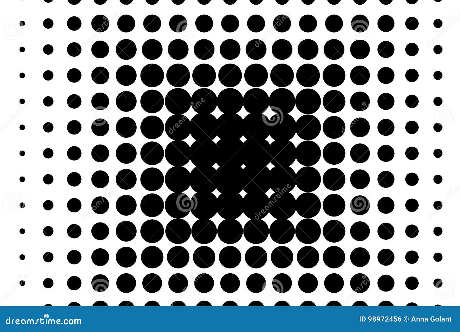Comic, Cartoon Background. Pop Art Style. Pattern with Small Circles ...