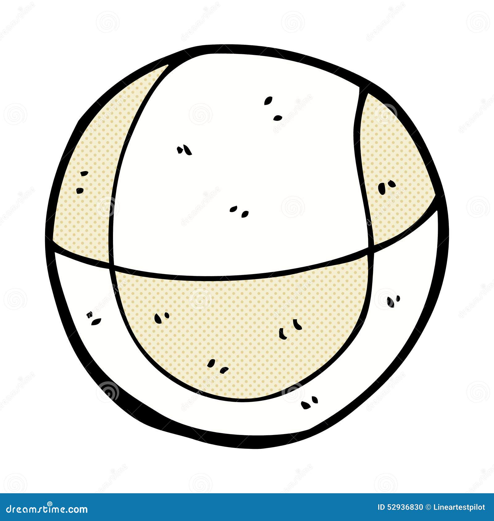 Comic cartoon ball stock illustration. Illustration of clip - 52936830