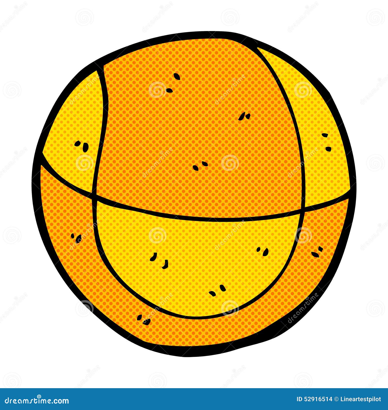 Comic cartoon basketball stock illustration. Illustration of book ...