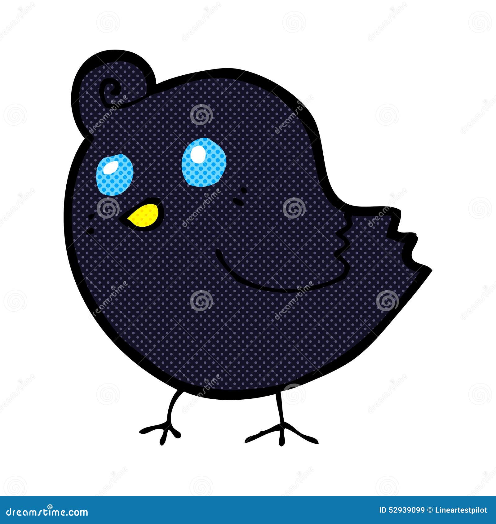 Comic cartoon bird stock illustration. Illustration of cartoon - 52939099