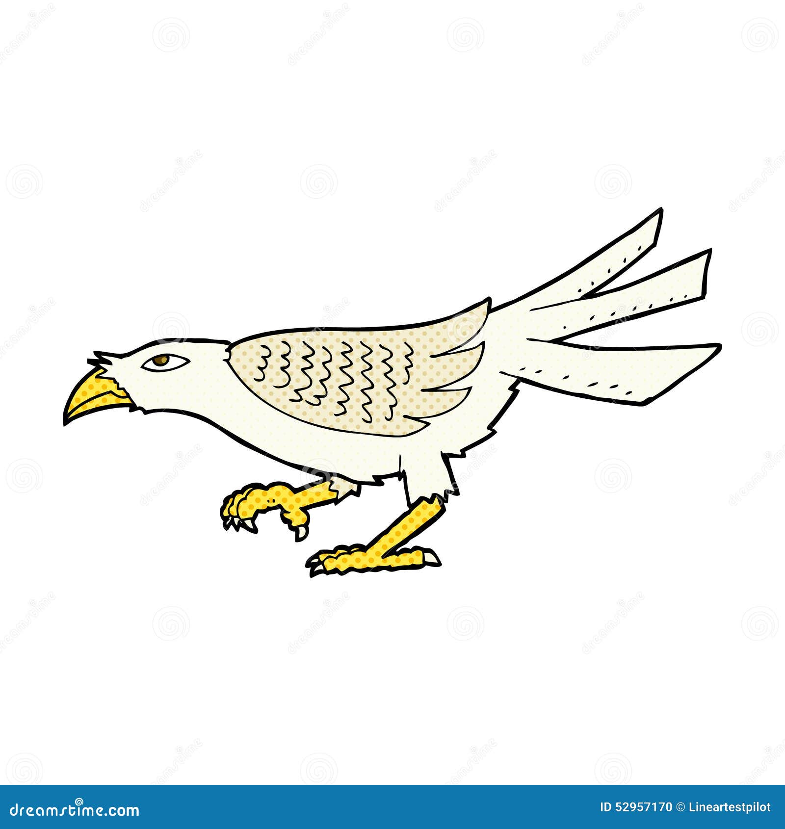 Comic cartoon bird stock illustration. Illustration of retro - 52957170
