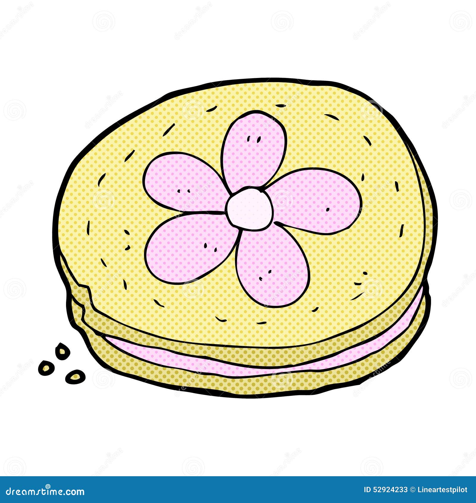 Comic cartoon biscuit stock illustration. Illustration of cartoon ...