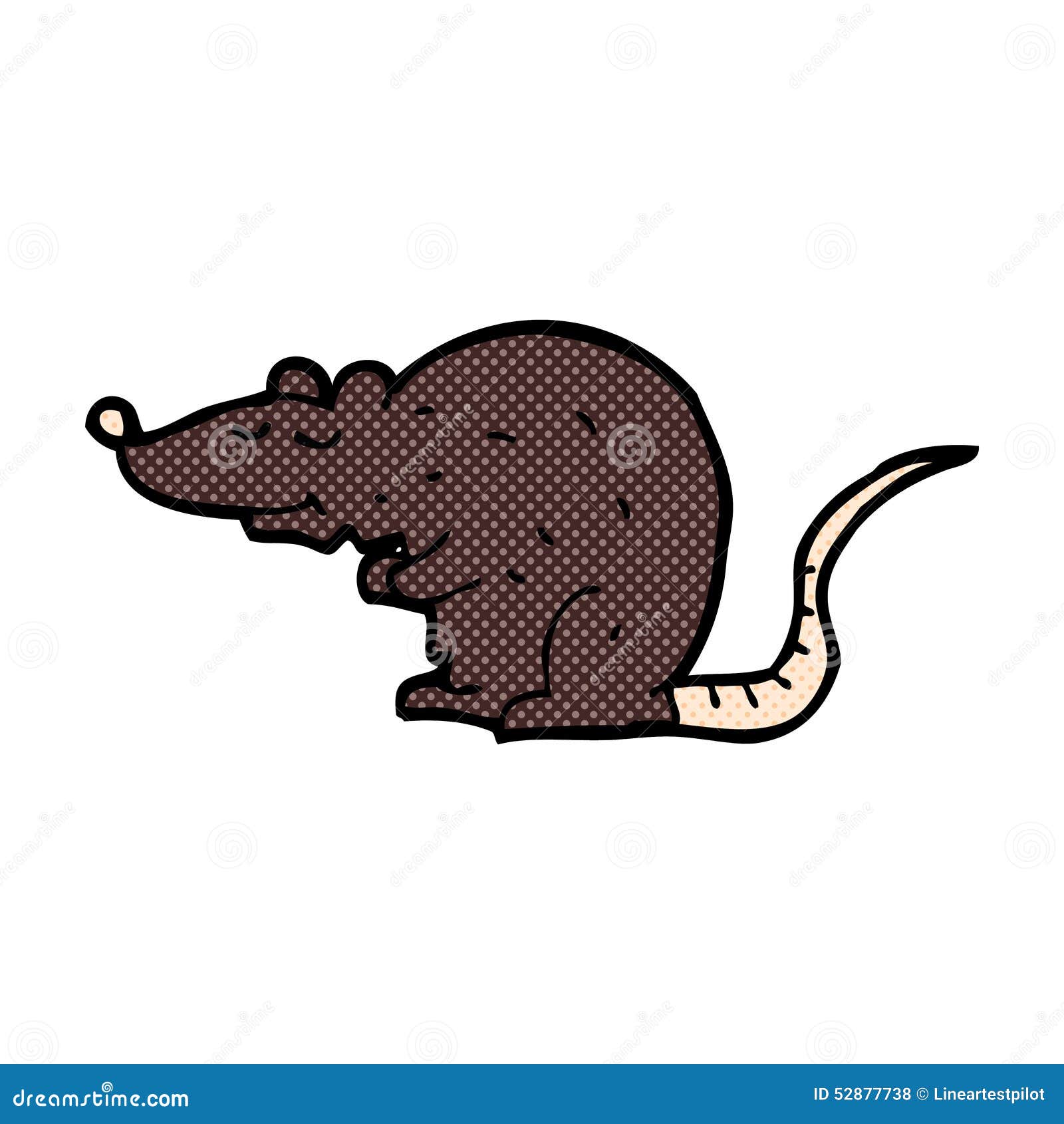 Comic cartoon black rat stock illustration. Illustration of traditional ...