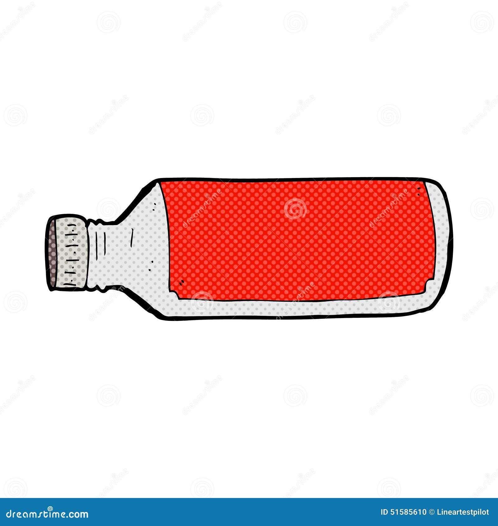 Comic cartoon bottle stock illustration. Illustration of print - 51585610