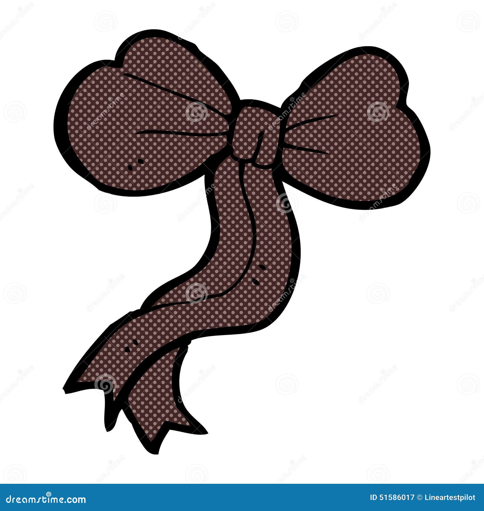 Comic cartoon bow stock illustration. Illustration of traditional ...