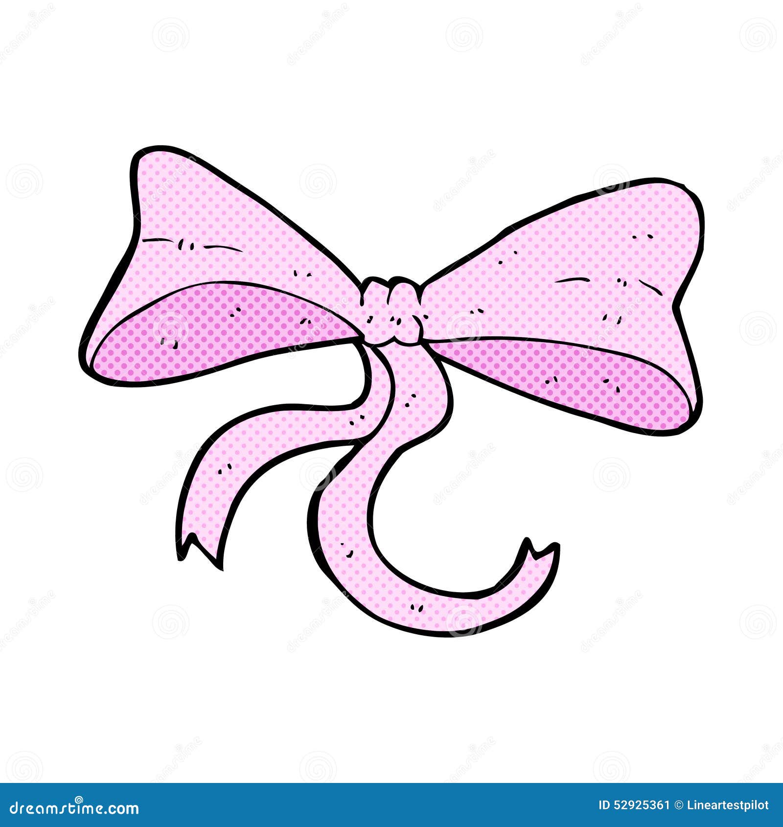 Comic cartoon bow stock illustration. Illustration of hand - 52925361