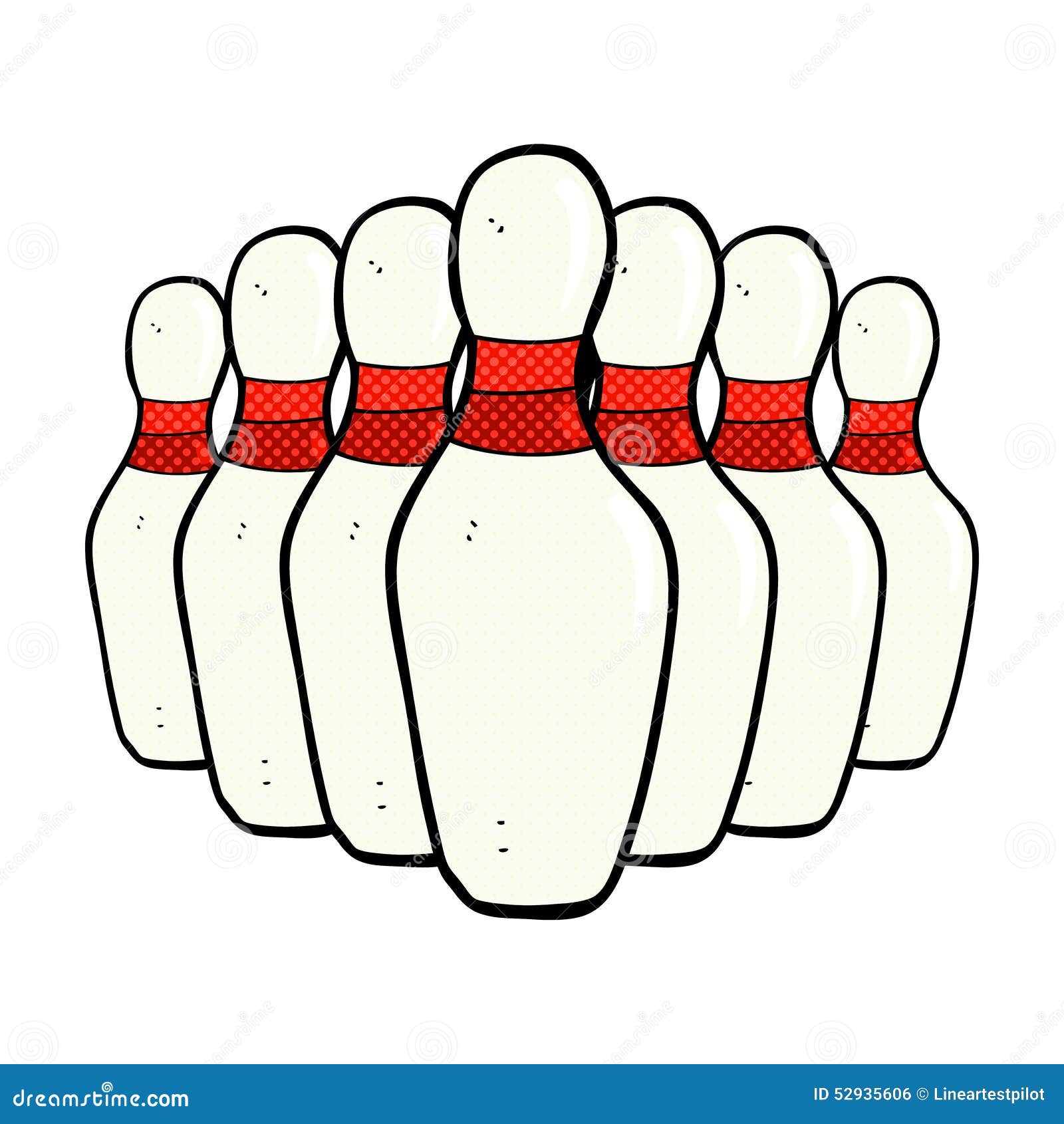 Comic cartoon bowling pins stock illustration. Illustration of funny ...