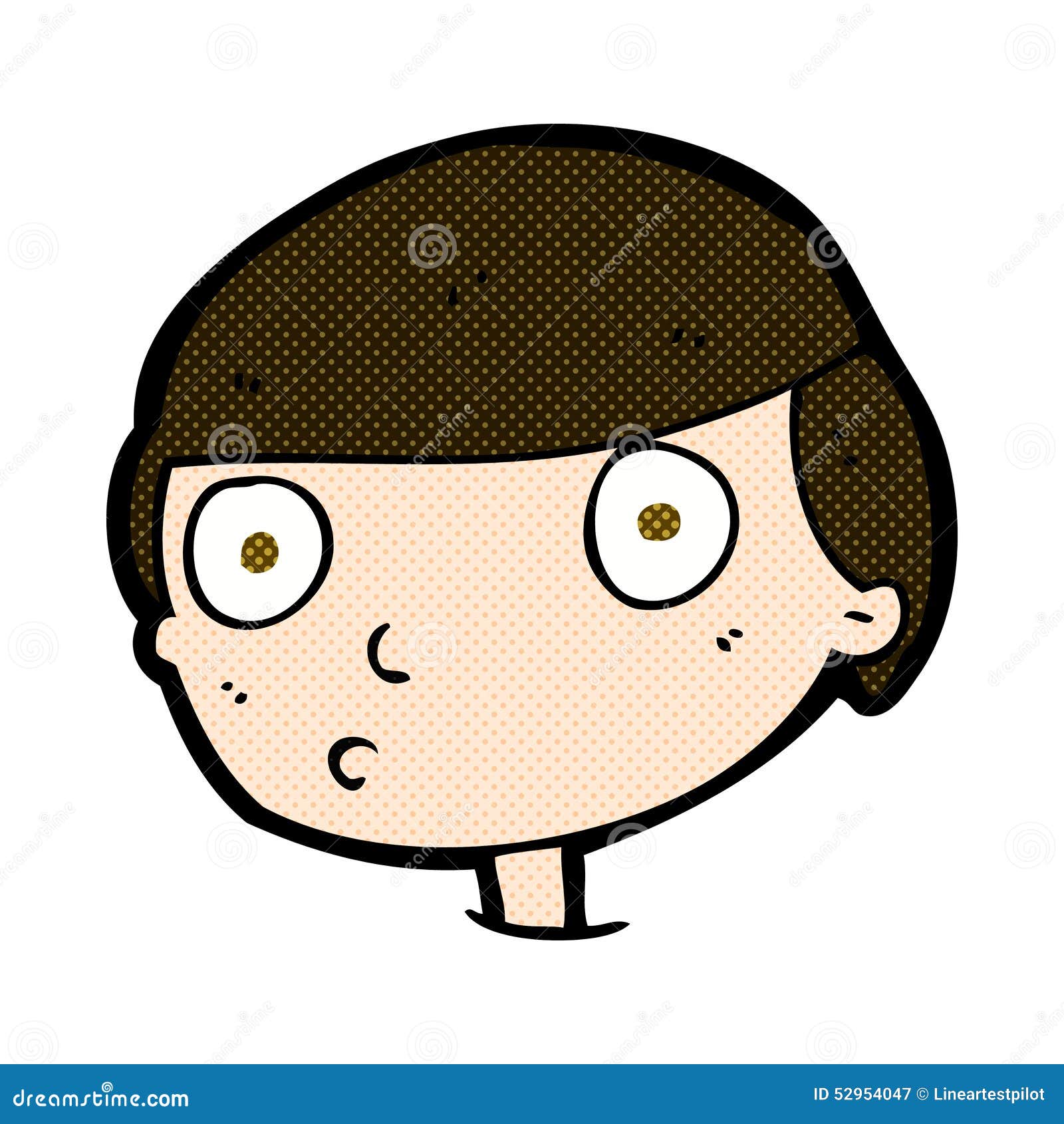 Comic cartoon boy staring stock illustration. Illustration of drawing ...