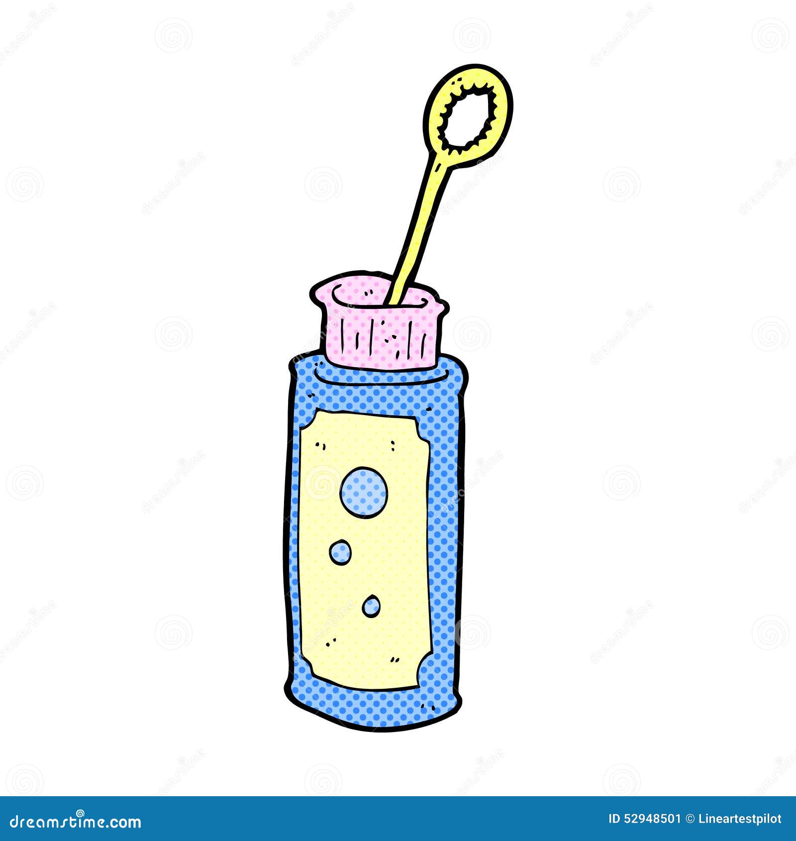 Comic Cartoon Bubble Blower Stock Illustration - Illustration of print ...