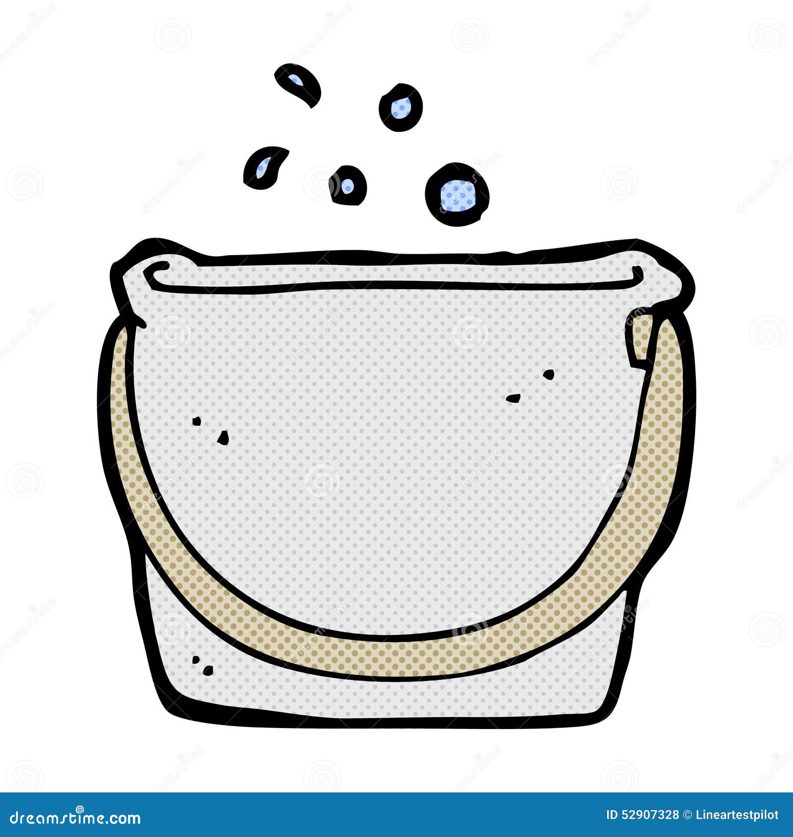 Comic cartoon bucket stock illustration. Illustration of doodle - 52907328