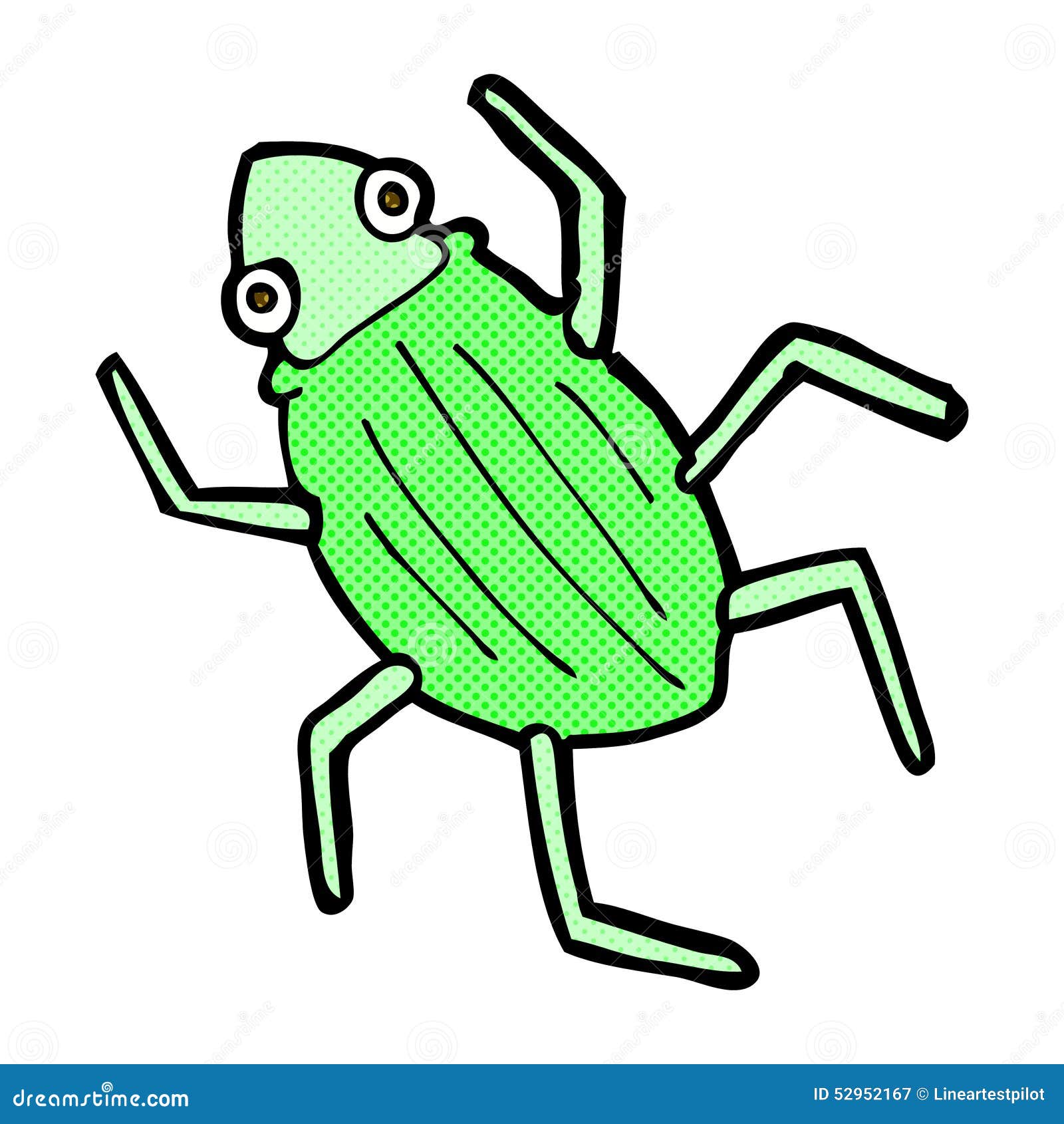 Comic cartoon bug stock illustration. Illustration of traditional ...
