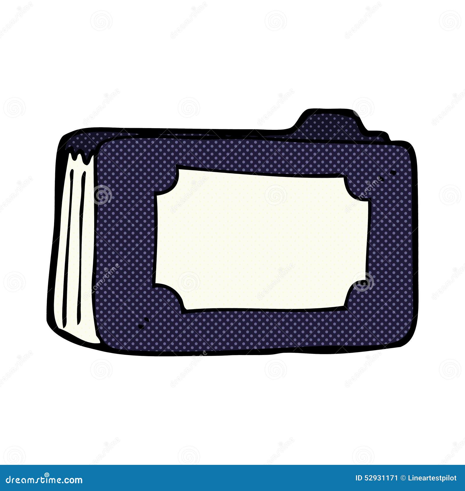 Comic Cartoon Business Folder Stock Illustration - Illustration of work ...