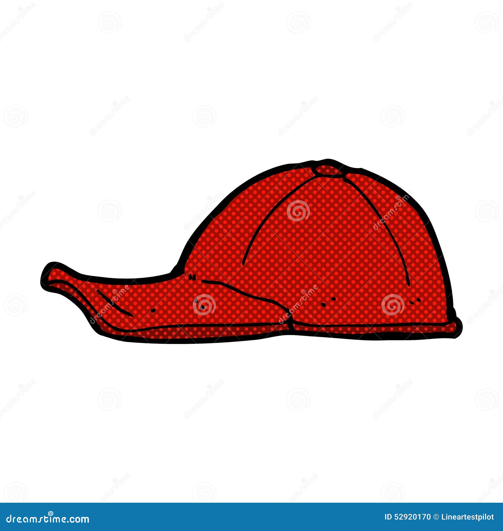 Comic cartoon cap stock illustration. Illustration of clothing - 52920170
