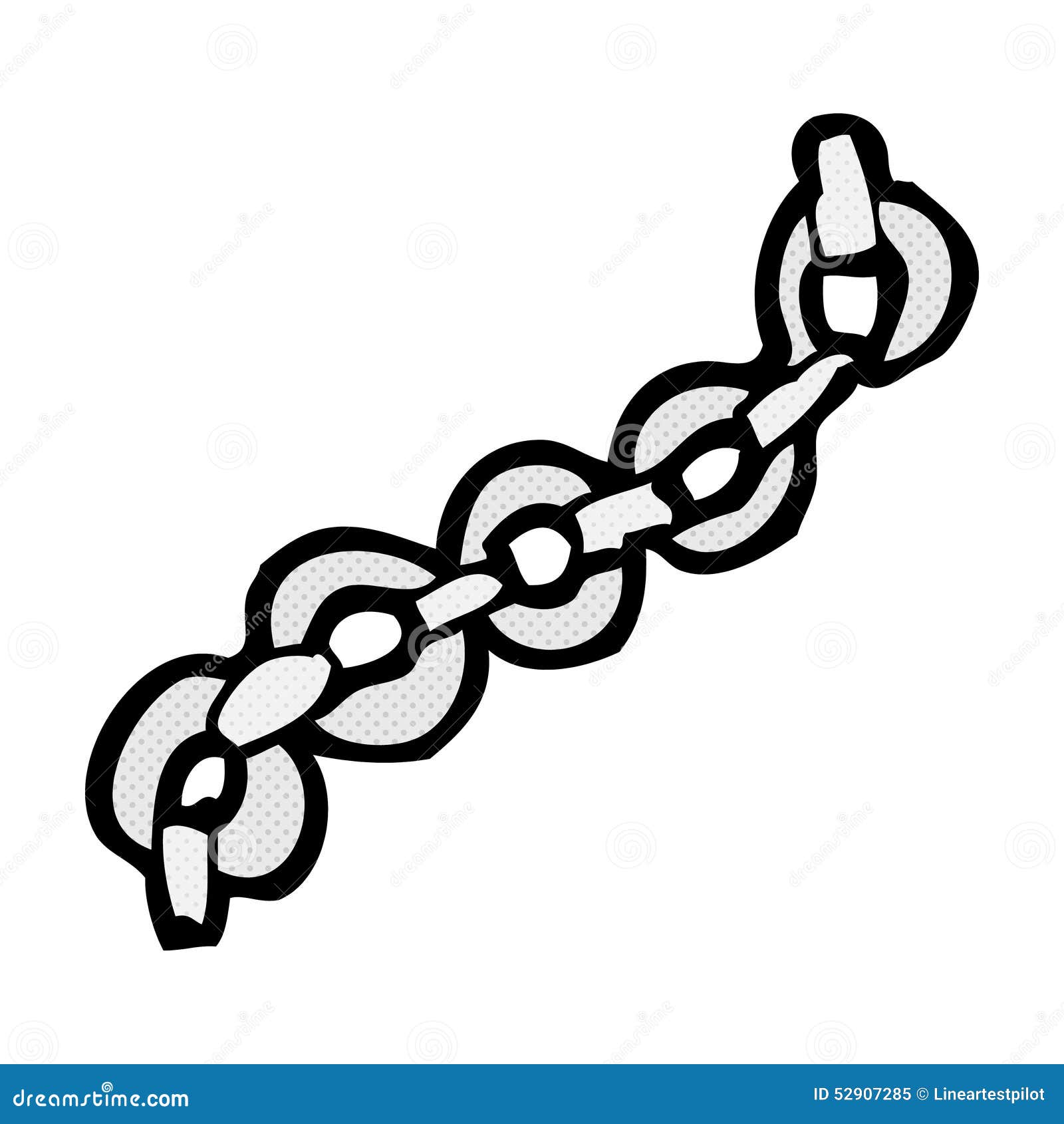 Comic cartoon chain stock illustration. Illustration of silly - 52907285